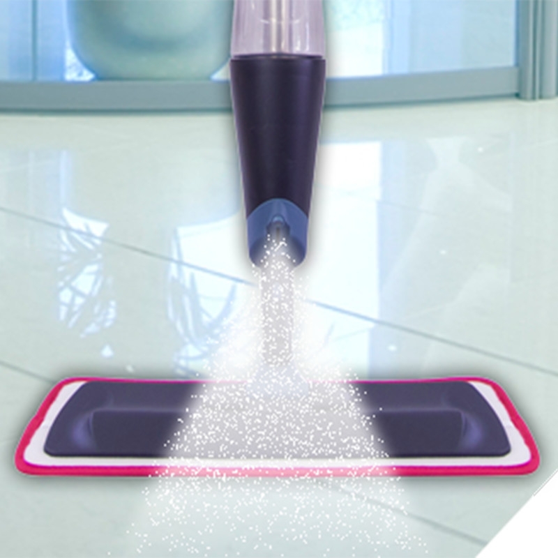 Mop automático com reservatório para líquido e borrifador spray