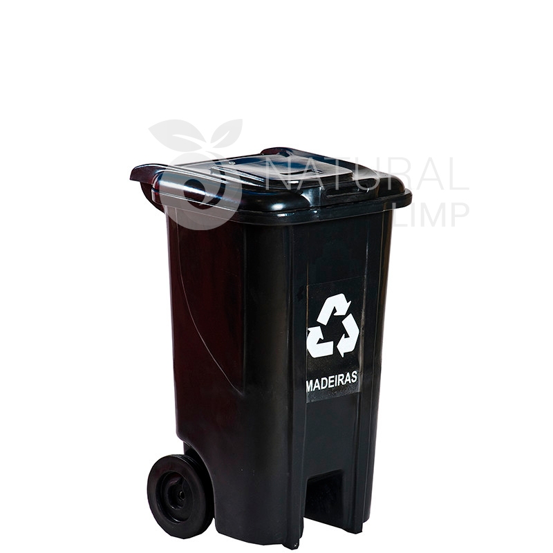 Coletor 120 litros super resistente, ideal para coleta seletiva