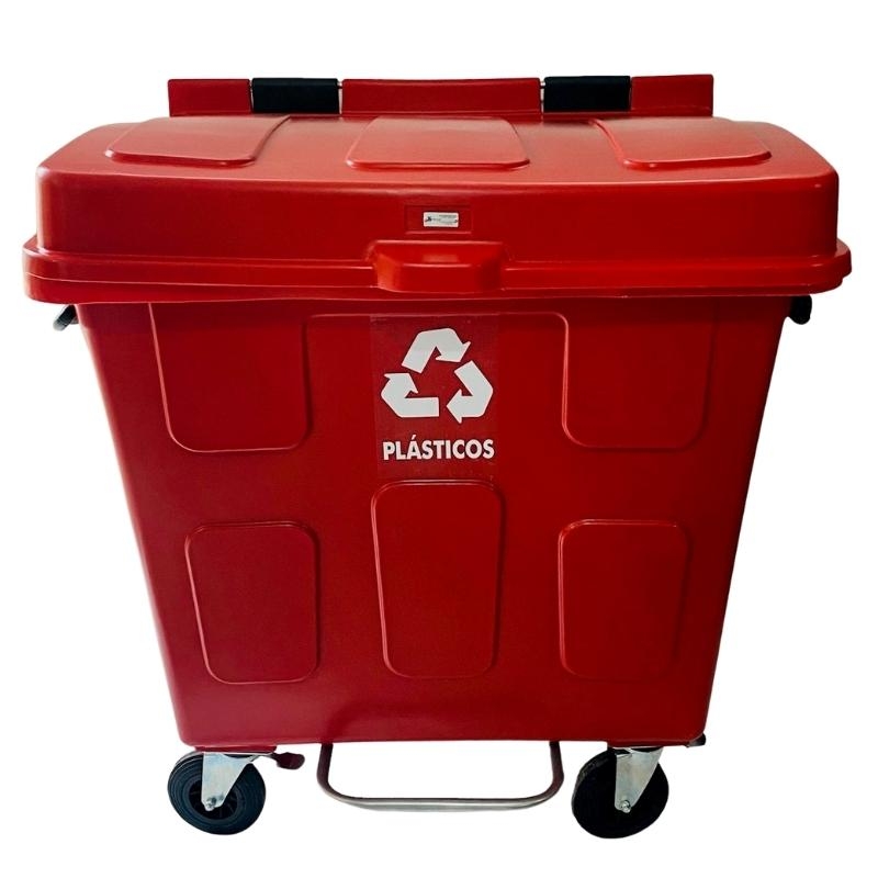 Lixeira para Coleta Seletiva Container 1000 litros com Pedal